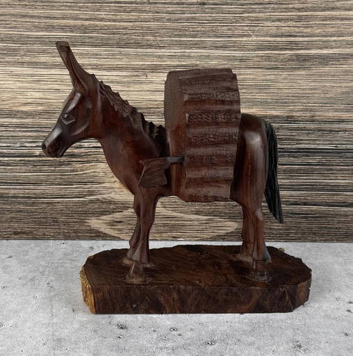 Mexican Ironwood Burro Carving