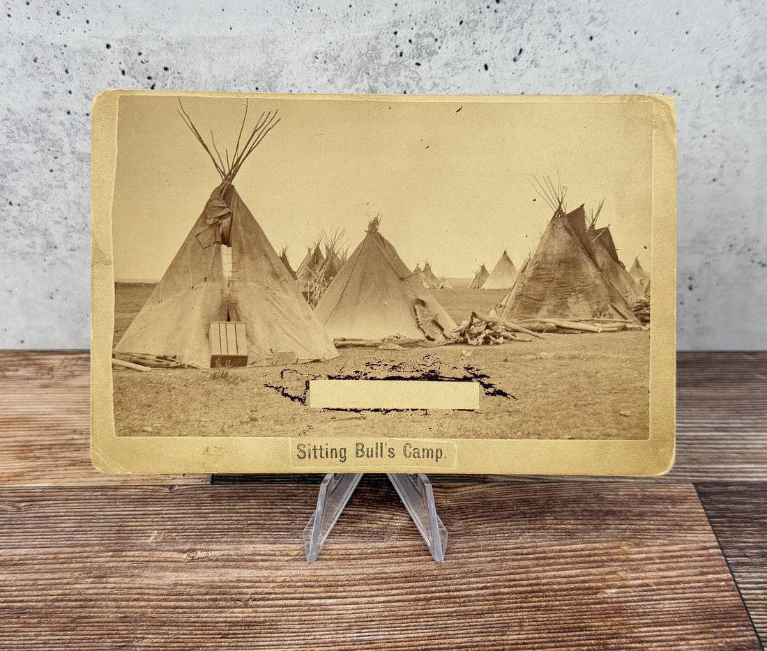 Df Barry Sitting Bull's Camp Cabinet Photo Auction