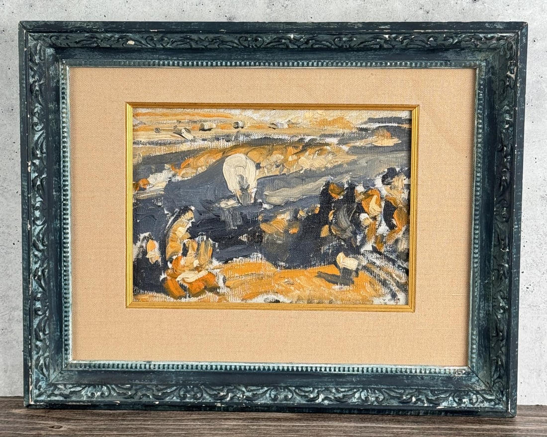 Harold Von Schmidt Cowboy Oil Painting - Jun 14, 2025 | Davis Brothers ...