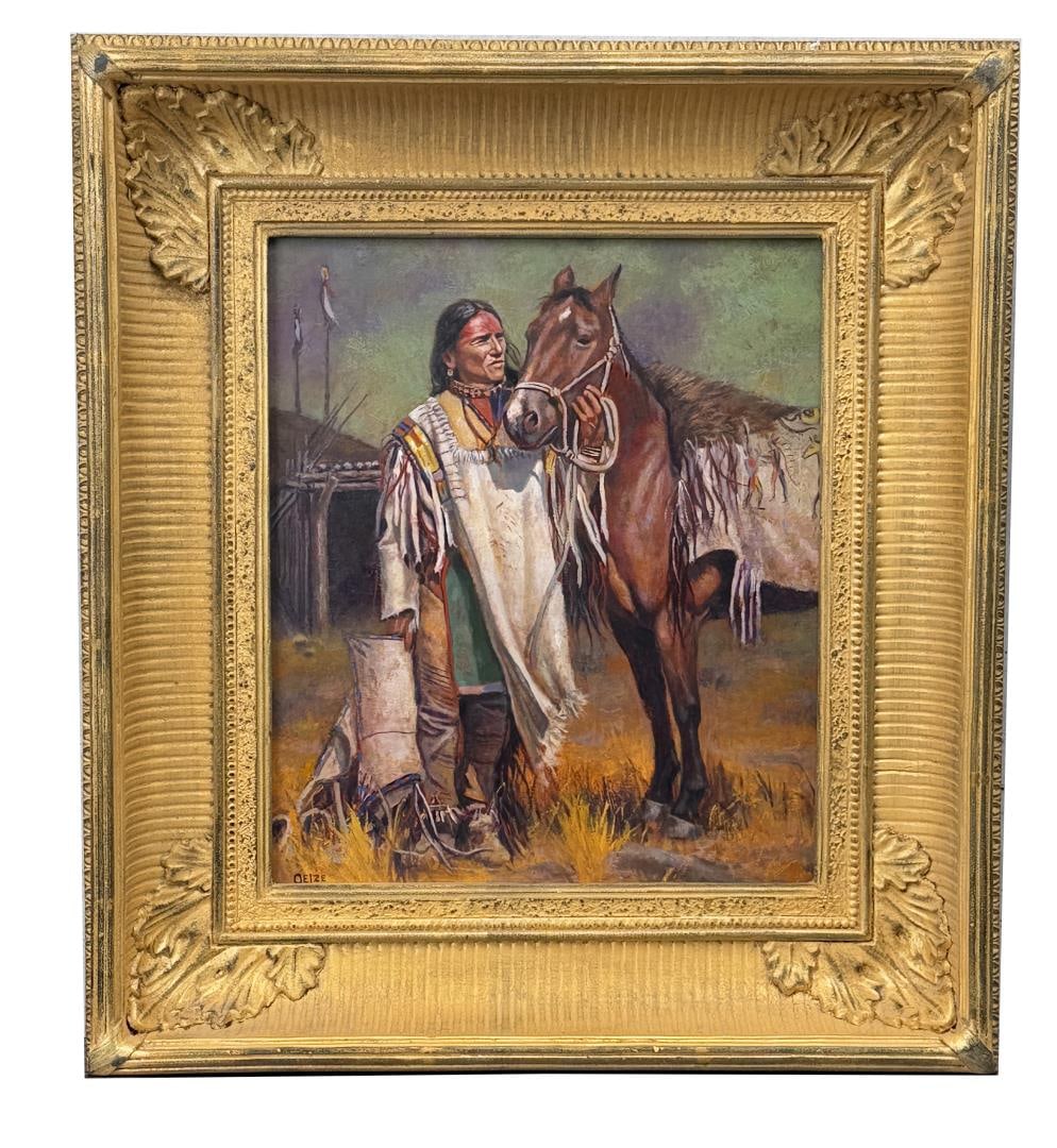 Don Oelze Mato Topes War Horse Painting - Jun 14, 2025 | Davis Brothers ...