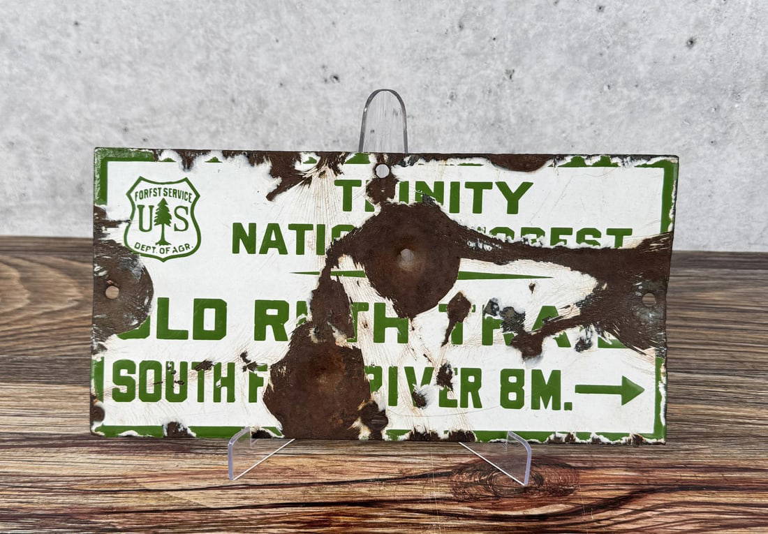 Usfs Forest Service Sign Trinity National Forest Auction