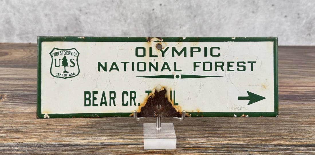 Usfs Forest Service Sign Olympic National Forest Auction