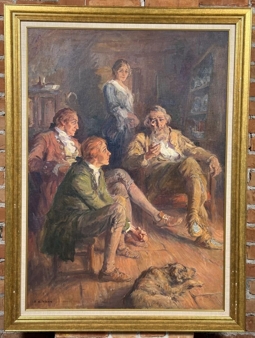 Frederick Coffay Yohn Tavern Scene Oil Painting Auction
