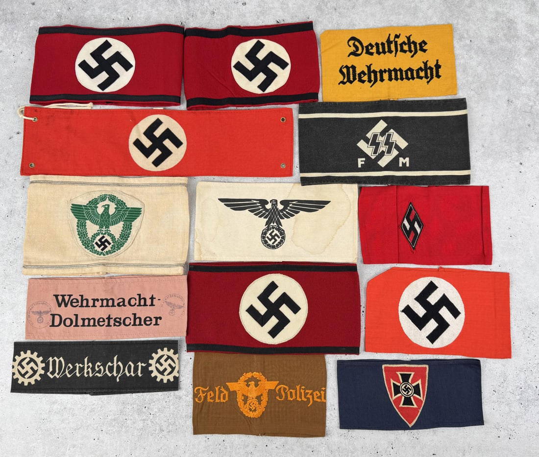Collection Of Ww2 German Armbands Auction