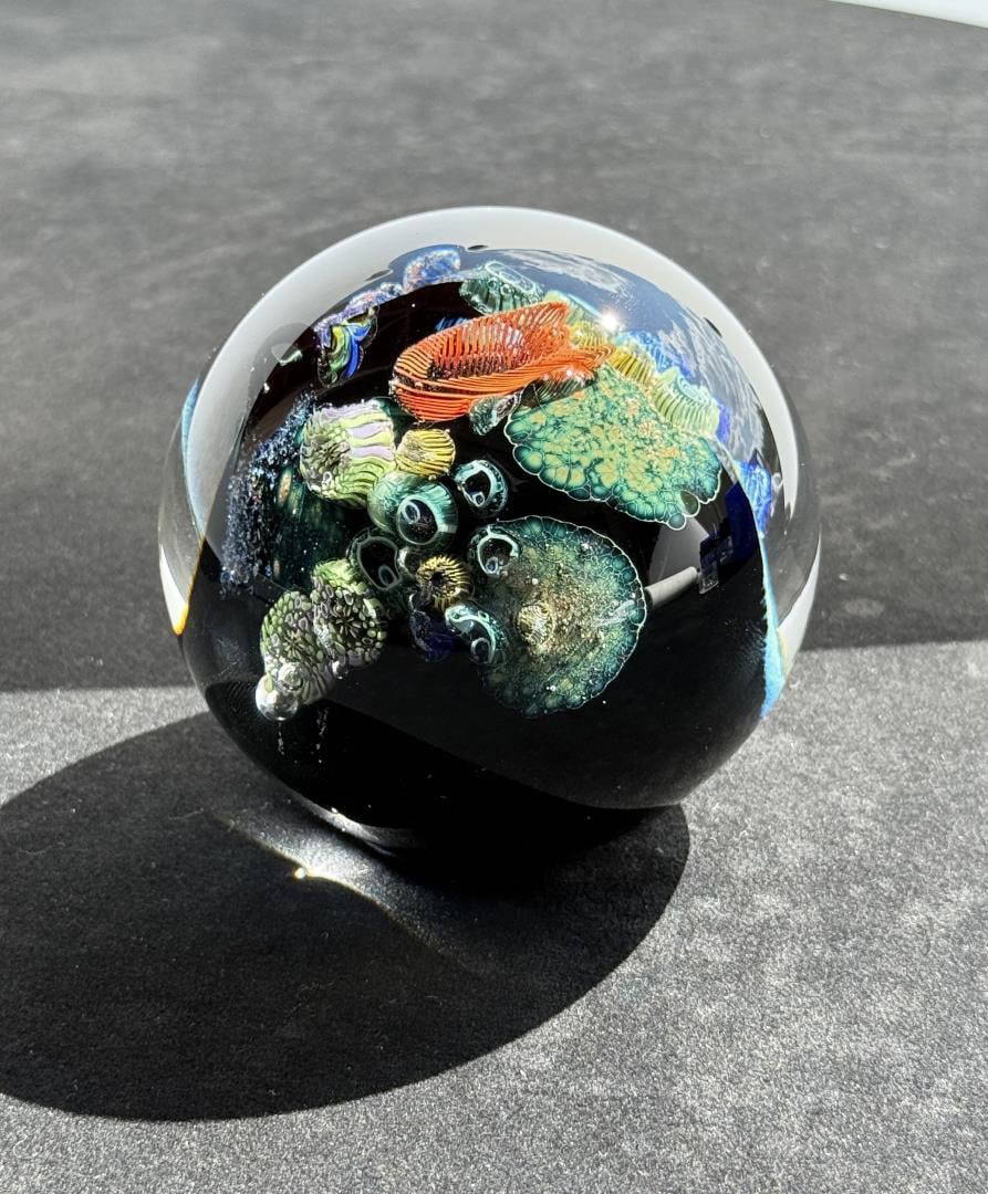 Josh Simpson Megaplanet Art Glass Paperweight Auction