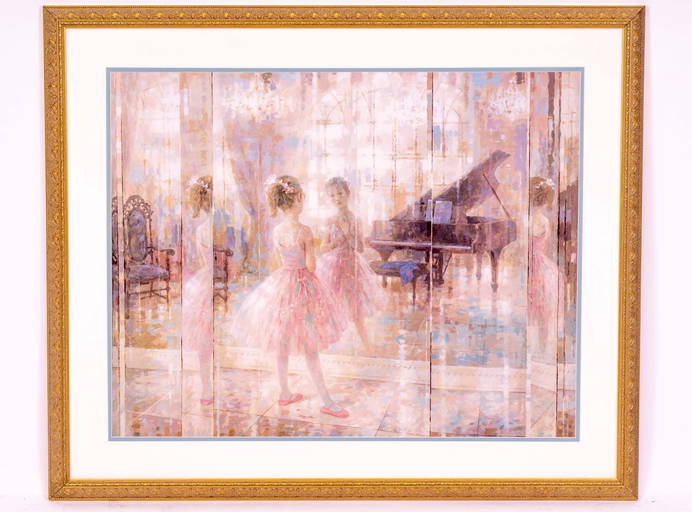 Print Of Harrison Rucker Ballerina Painting 'prelude'