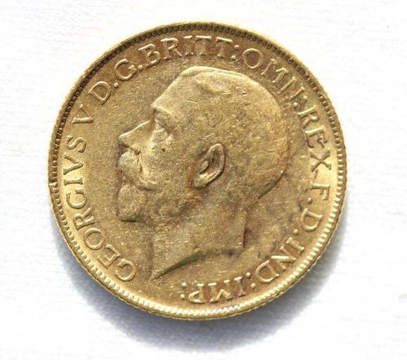 1911 King George V Gold Sovereign Coin