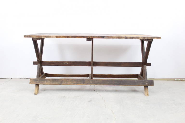 Bar Height Trestle Table