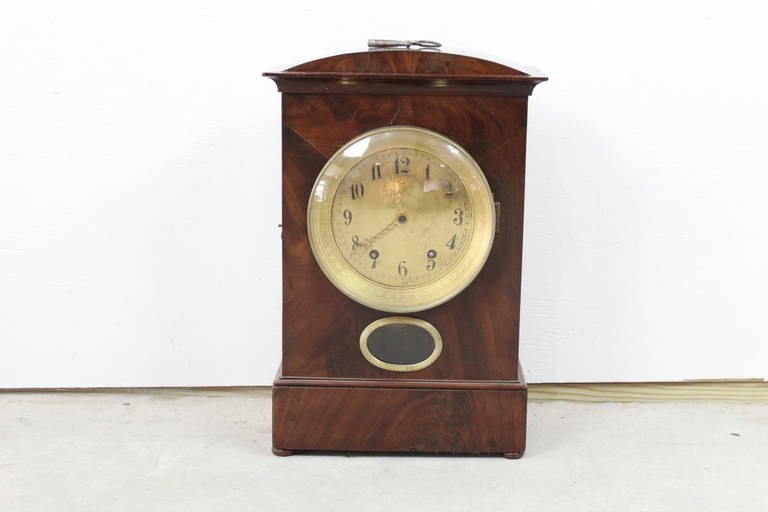 Mahogany Mantel Clock,john W Bennett Greenwich,ct