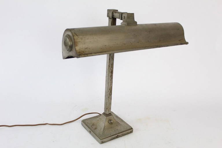 I.p. Frink Industrial Mirror Reflector Table Lamp