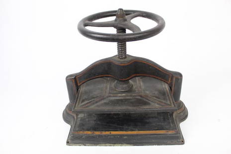 Antique Cast Iron Book Stand