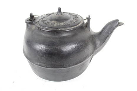 Antique Rome Stove Works Cast Iron Kettle 86,gate Mark
