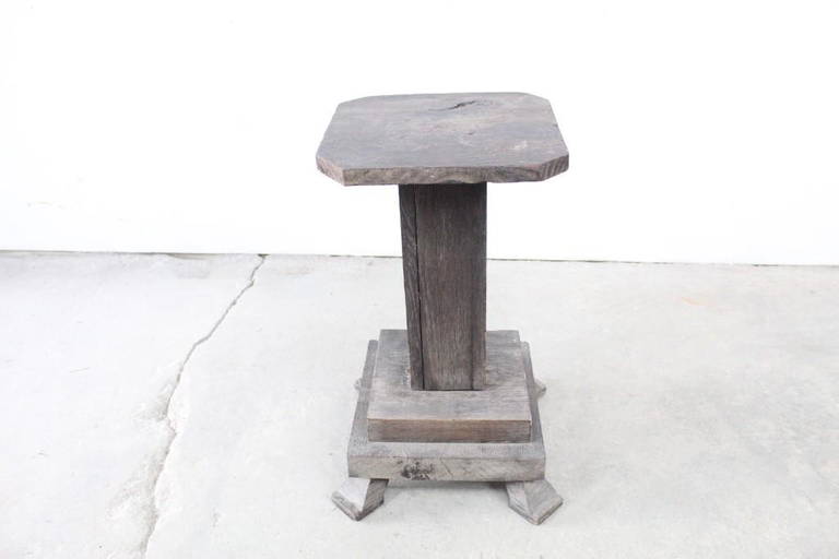 Antique Rustic Country Primitive Wooden Stand,folk Art