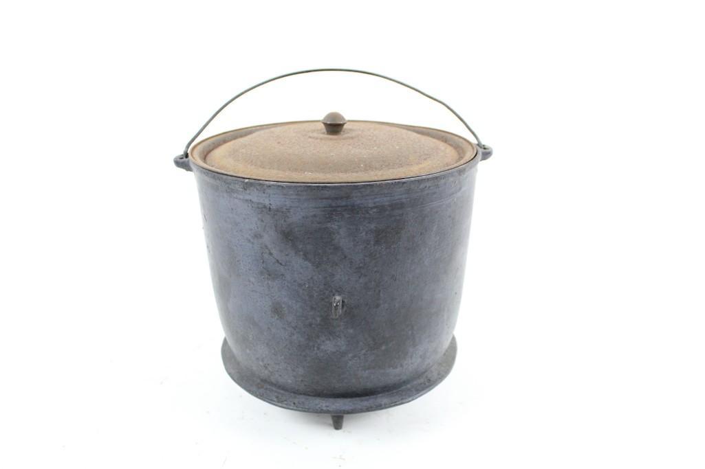 Antique 3 Leg Cast Iron Pot with Assist Ring & Lid - Jan 24, 2021 ...