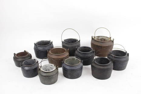 19th Century Cast Iron Famine Pot