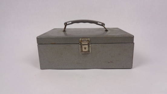 Antique Lockbox With Two Locks