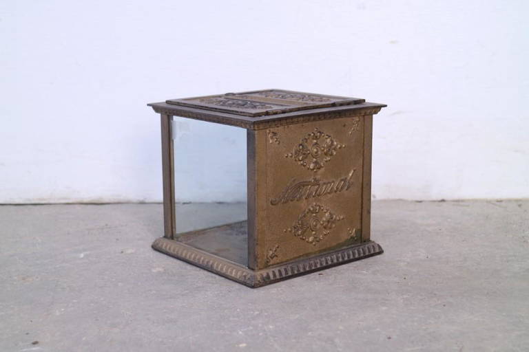 Antique Cast Metal National Cash Register Receipt Box