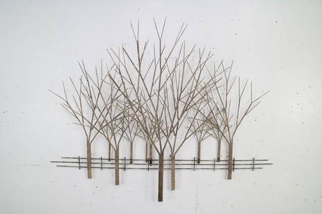 Large Curtis Jere Wall Sculpture Of Tree.