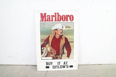 Vintage Marlboro Lighted Sign Advertising