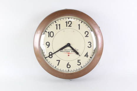 Western Union Naval Observatory Time Wall Clock