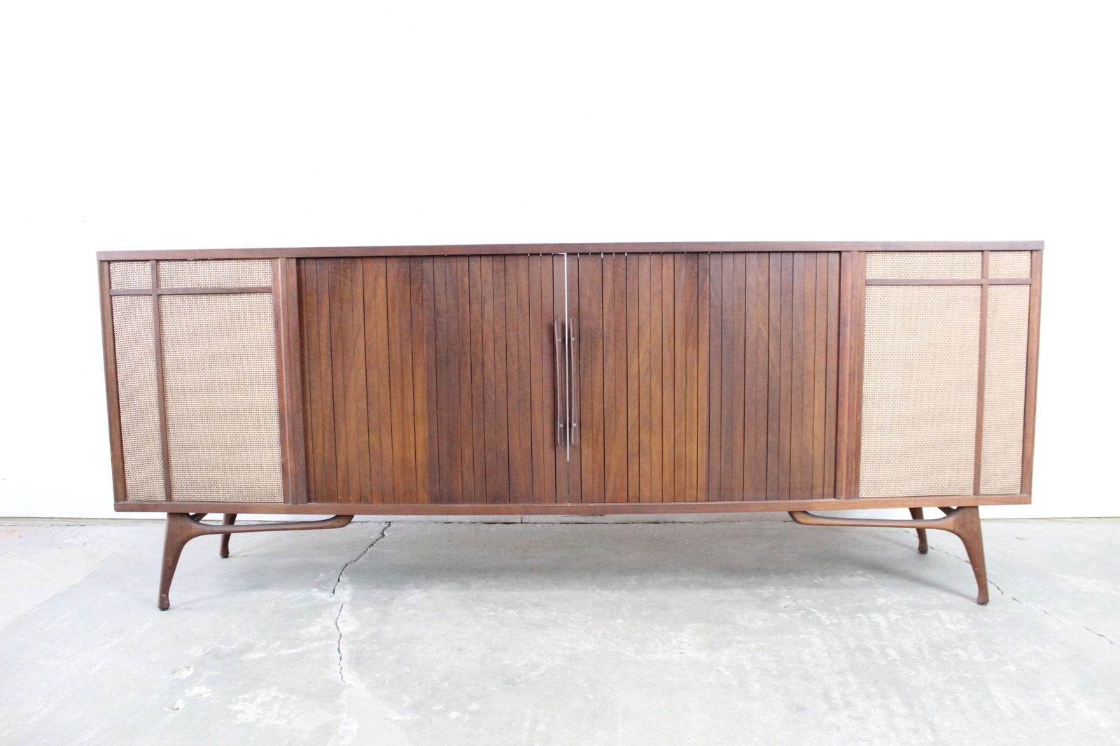 Mid Century Stereo Console Speaker Unit
