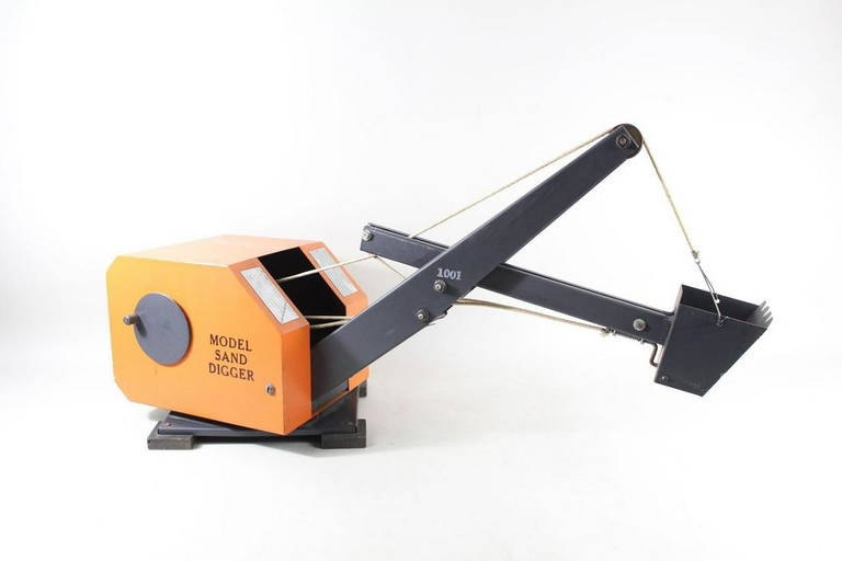 Orange Model Sand Digger Metal Steam Shovel Toy,Pop-art (#0093) on Oct ...