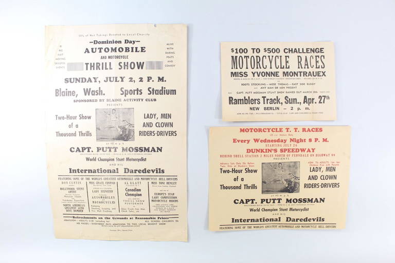 Lot of 3 Putt Mossman Motorcycle Stunt Event Posters - Nov 19, 2021 ...
