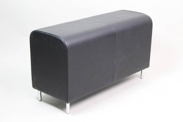Modern Black Leather Bench, Jasper Morrison for Vitra (#0433) on Feb 05 ...