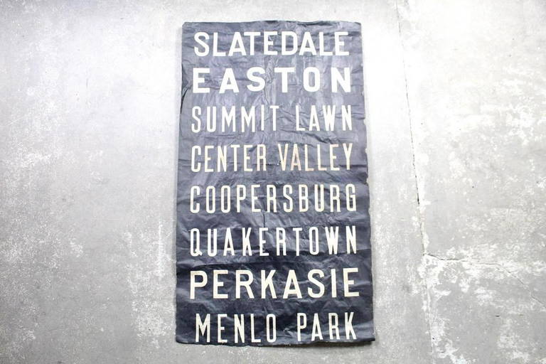 B&W Graphic Bus Destination Roll Sign, NE Pennsylvania - Mar 05, 2022 ...