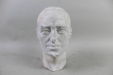 Antique Plaster Portrait Bust,julius Caesar, Signed Mit