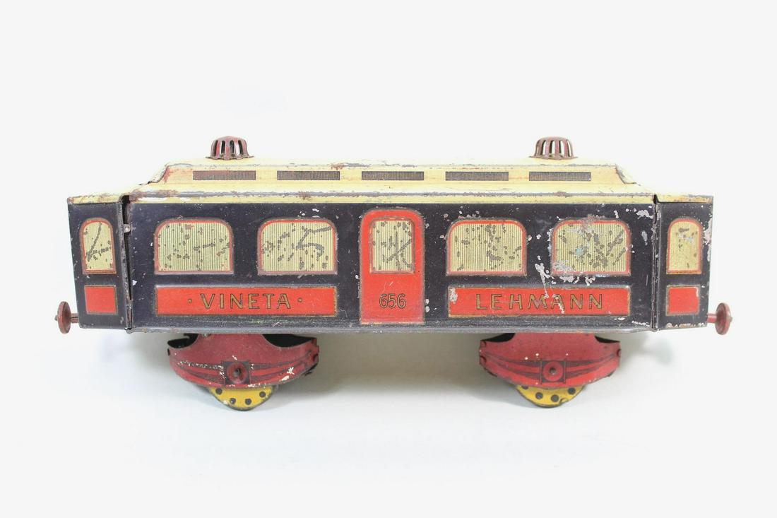 Lehmann 656 Tin Litho Windup Monorail Gyro Train Car