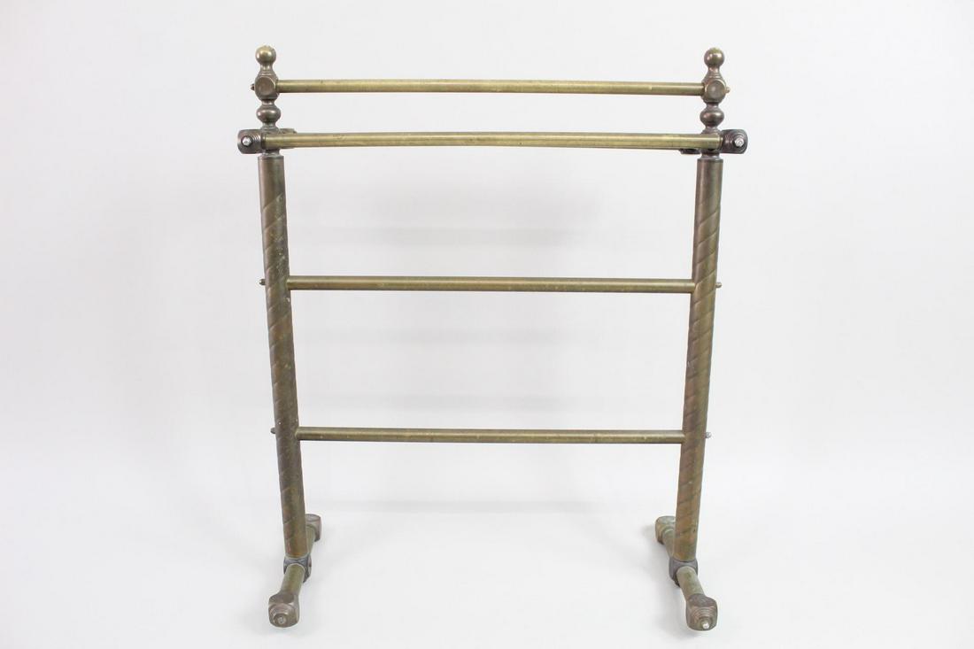 Victorian Brass Towel Blanket Hanging Rack,butler Stand