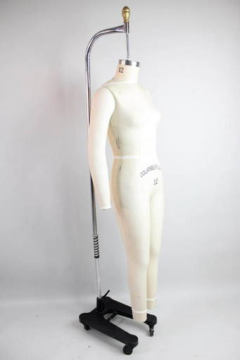 Contemporary Collapsible Shoulder 12 Female Dress Form, Full Body