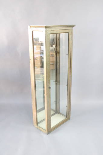 Antique Nickel Plated Upright Store Display Showcase, Case - Nov 26 ...