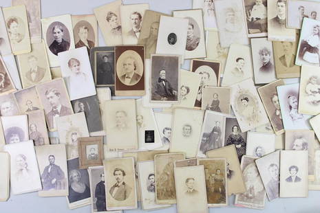 Antique Tintypes And Cdv Photo Cards