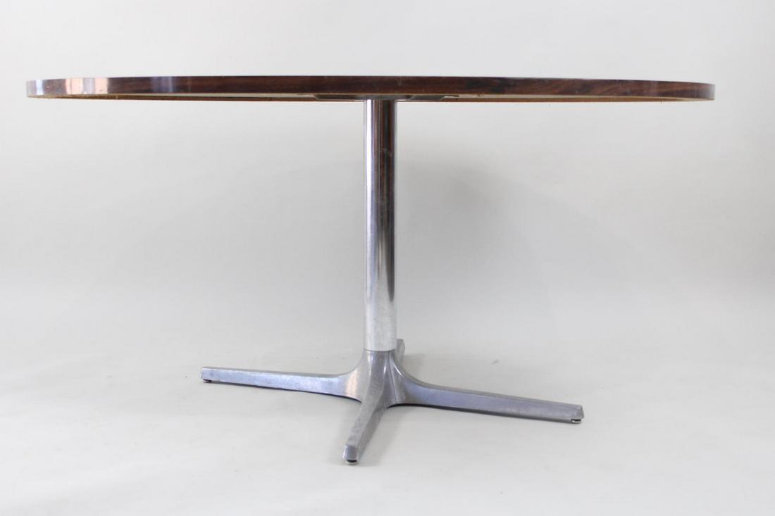 Mid Century Modern Chromcraft Wood Grain Formica Dining Table