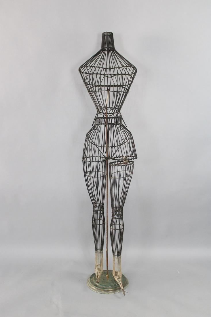 Industrial Wire Dress Form Female Mannequin Auction