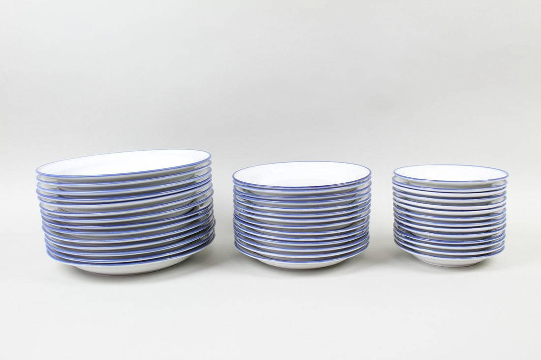 Set Of 42 Mid-century Danish Modern Plates, Kitchen Dishes, Epoch Blue ...