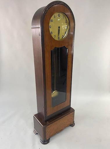 Zentra Kienzle Art Deco Wooden Grandfather Clock
