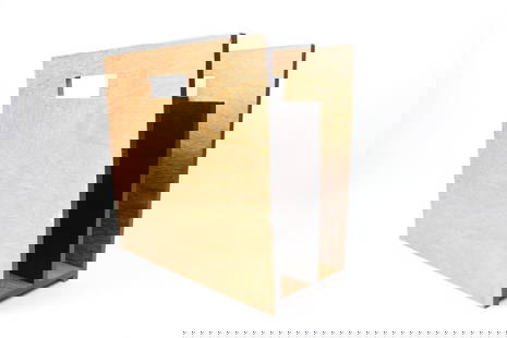 Postmodern "thomas O'brien Vintage Modern" Wood Magazine Rack