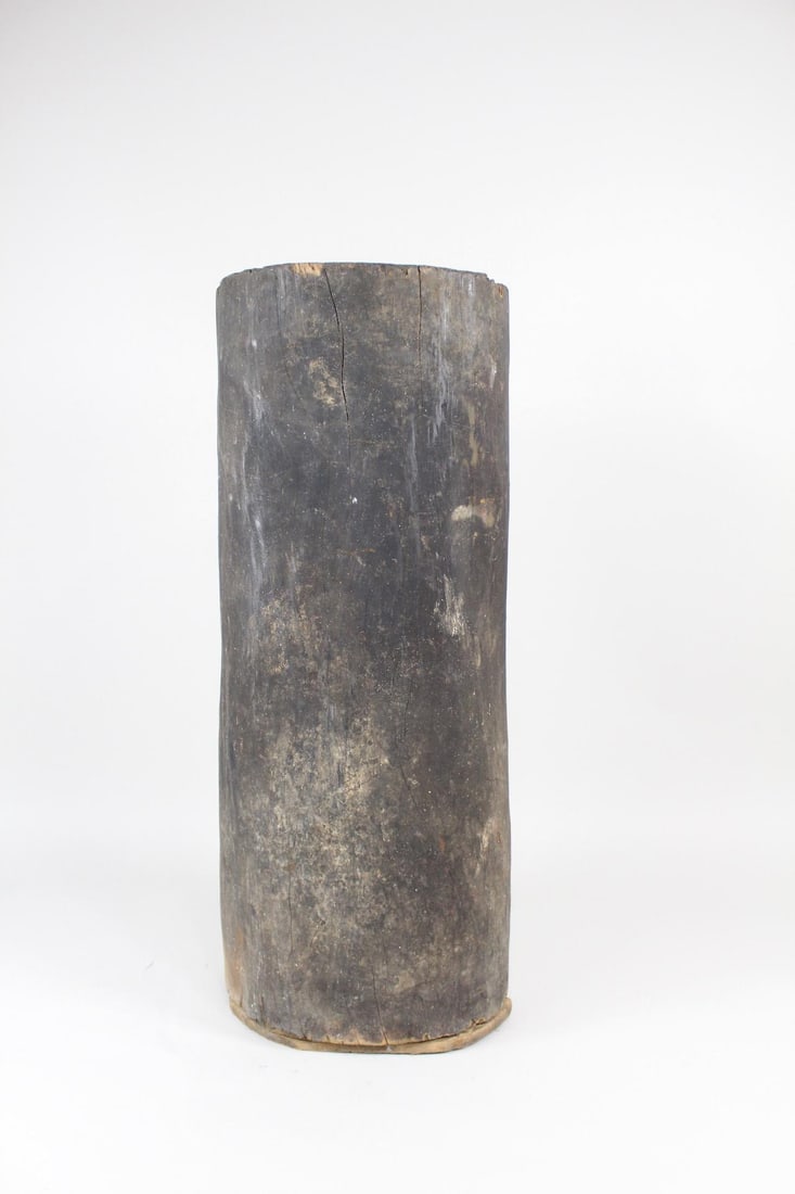 Large Primitive Hollowed Tree Wooden Log Vessel, 1 Of 6 Auction