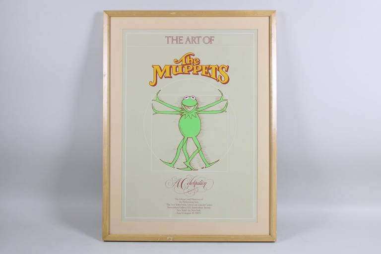 Framed 1979 Poster, The Art Of The Muppets, Lincoln Center