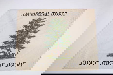 Large 'an Appeal To Heaven' Pine Tree Flag, American Revolution Auction