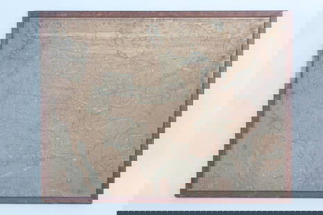 Mid Century Modern American Map Co. 'cleartype Colorprint' Map Of The ...