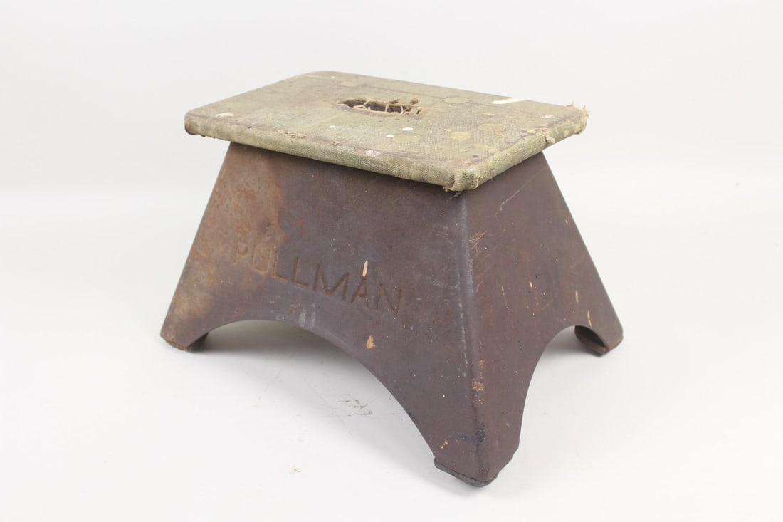 Wood Pullman Train Step Stool Auction