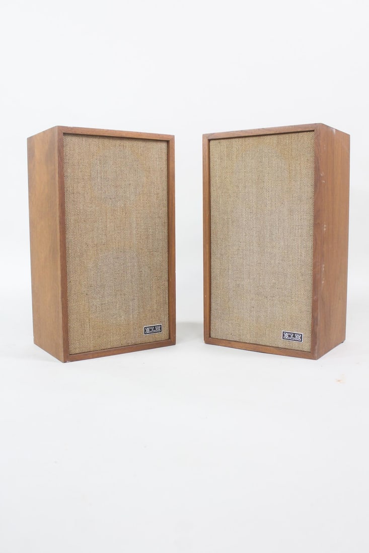 Pair Of Klh Model 24 Speakers In Box, Danish Modern Style - Jun 21 ...