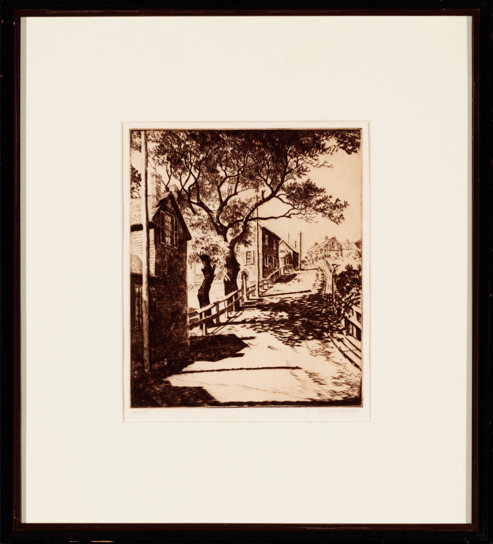 George A. Bradshaw, Gull Hill, Etching And Drypoint Auction