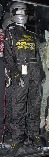 Black Impact Racing Suit & Jimmy Vasser Photo Lot