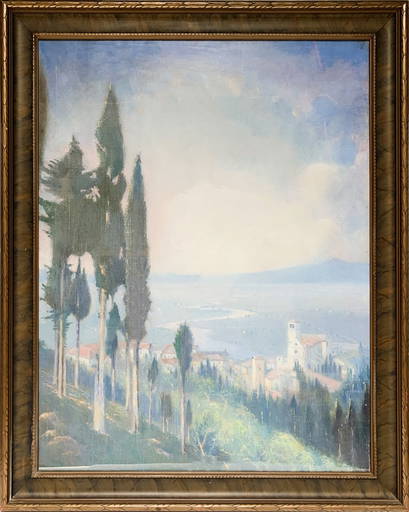 Elsie Brooke Snowden Oil On Burlap