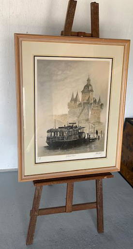 John Kelly Signed "rhine River" Litho Artist Proof